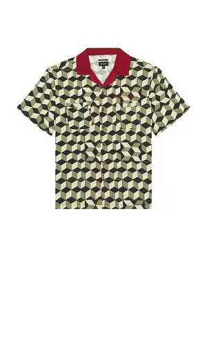 Brixton X Burger She Wrote Short Sleeve Shirt In . Also