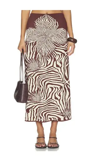 Alexis Jazlyn Skirt In . Also - Brown
