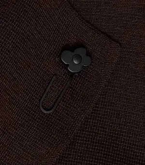 LARDINI Virgin Wool Double-breasted Cardigan