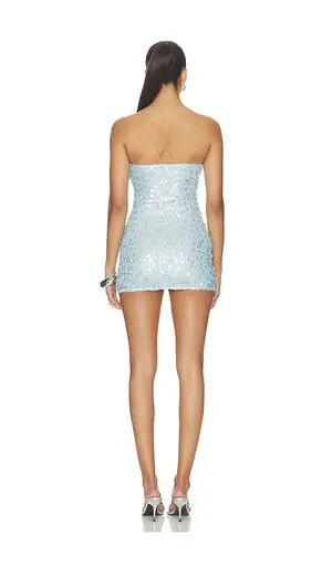 Superdown Strapless Mini Dress With Sequined Embellishments