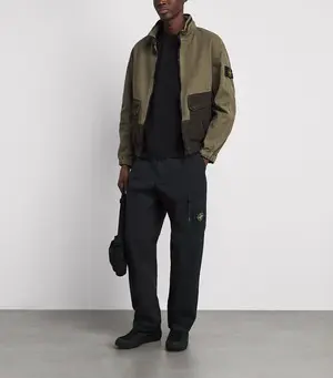 Stone Island Organic Cotton Ripstop Cargo Trousers
