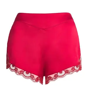 Simone Perele Silk-blend Love Me Shorts - Red