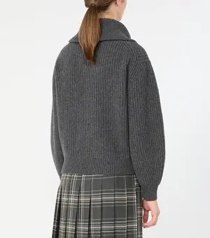Max Mara Virgin-wool Quarter-zip Sweater