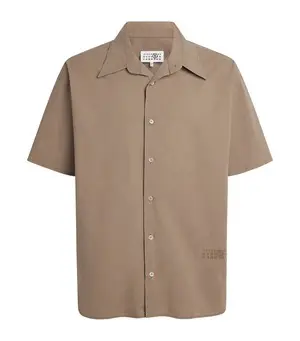 MAISON MARGIELA Cotton Short-sleeve Shirt - Beige