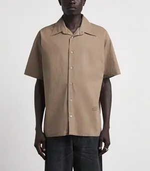 MAISON MARGIELA Cotton Short-sleeve Shirt - Beige