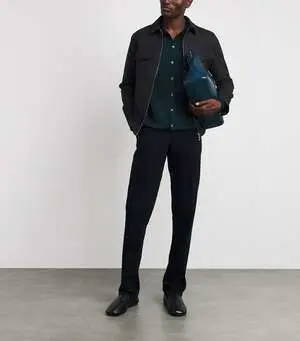 LARDINI Stretch-cotton Tailored Trousers