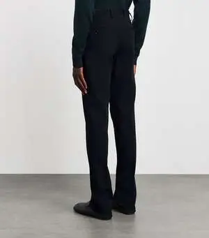 LARDINI Stretch-cotton Tailored Trousers