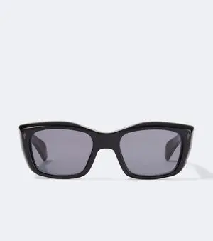 JACQUES MARIE MAGE Corniche Rectangular Sunglasses - Black
