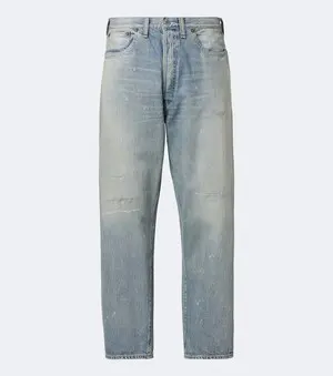 A.PRESSE No. 37 Distressed Straight Jeans