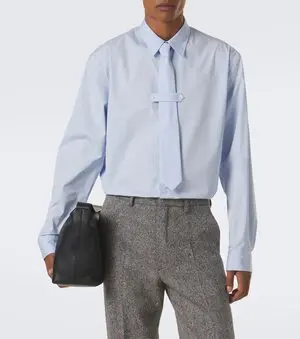 Dries Van Noten Cotton Poplin Shirt With Tie