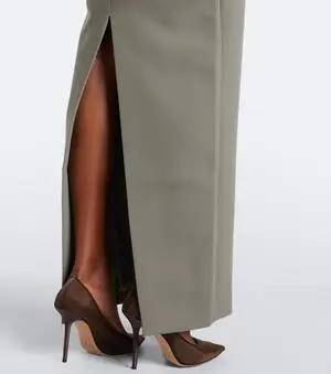 Rachel Gilbert Malia Embellished Crepe Corset Gown
