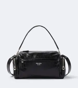 Prada Leather Shoulder Bag - Black