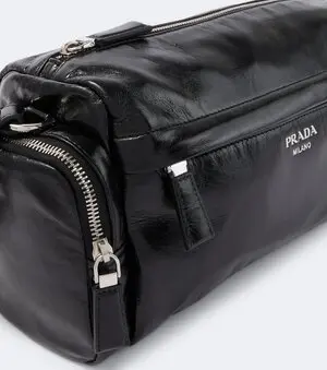 Prada Leather Shoulder Bag - Black