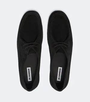 JIL SANDER Hood Suede Moccasins