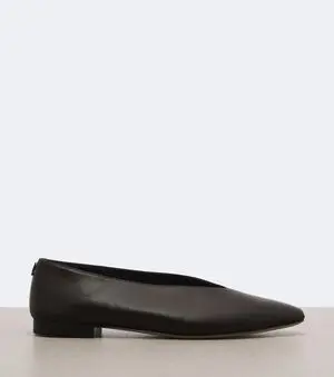 JIMMY CHOO Margot Leather Ballet Flats