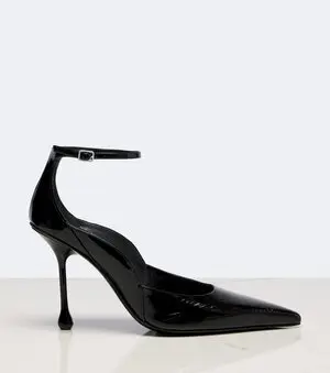 JIMMY CHOO Quinci Leather Pumps With Buckle-fastening Ankle Strap