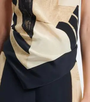 SIR. Sona Printed Silk Top