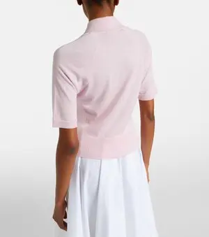 Givenchy Cotton And Silk Polo Shirt