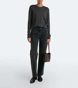 THE ROW Alma Small Leather Shoulder Bag