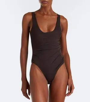 Alex Perry Gathered Mesh Bodysuit
