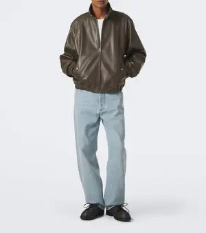 Bottega Veneta Intrecciato Leather Blouson Jacket