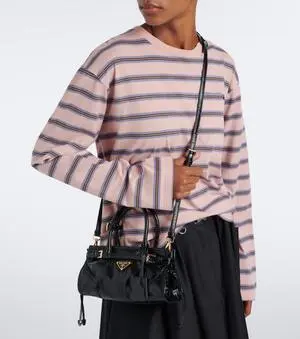 Prada Bonnie Mini Leather Top-handle Bag