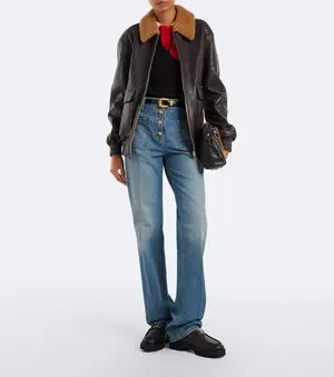 Valentino Garavani Vlogo Leather Loafers