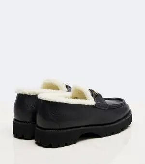 Valentino Garavani Vlogo Leather Loafers