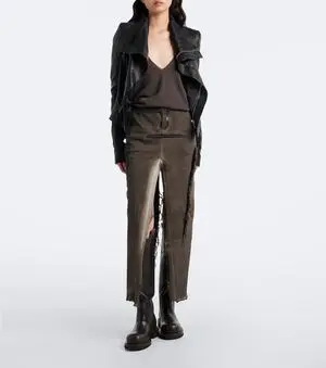 Rick Owens Gabe Leather Knee-high Boots