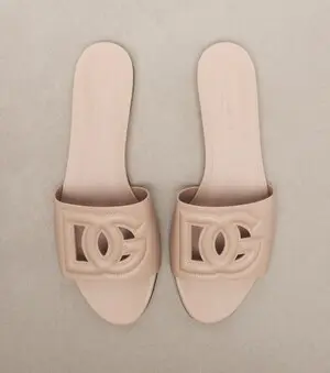 Dolce & Gabbana Dg Leather Slides