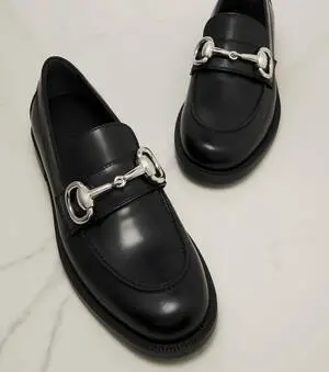 Gucci Boulevard Leather Penny Loafers