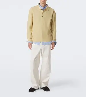 FRAME Wool Polo Sweater