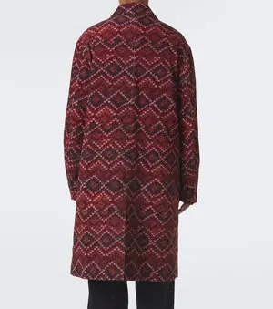 Dries Van Noten Printed Cotton Corduroy Coat
