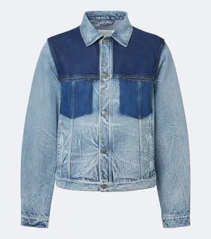 MAISON MARGIELA Patchwork Denim Jacket - Blue