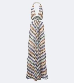 Missoni Zigzag Cutout Lame Maxi Dress - Multicoloured