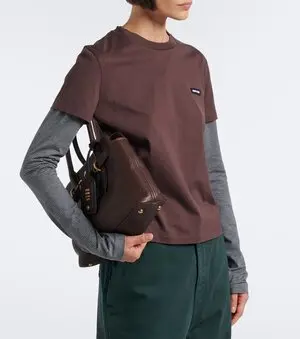 Miu Miu Layered Cotton Jersey T-shirt