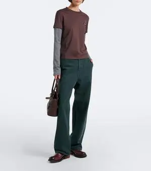 Miu Miu Layered Cotton Jersey T-shirt