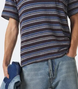 MAISON MARGIELA Knitted Striped T-shirt - Multicoloured