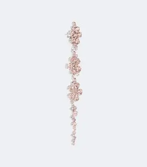 Simone Rocha Floral Crystal-embellished Drop Earrings