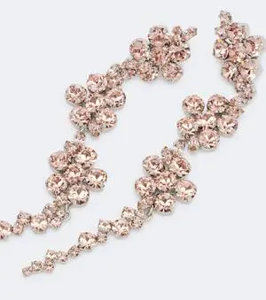 Simone Rocha Floral Crystal-embellished Drop Earrings