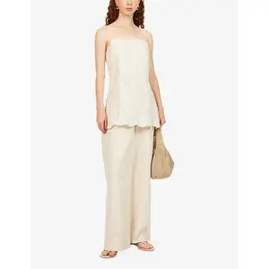 Dissh Cordelia Embroidered Ramie Camisole Top