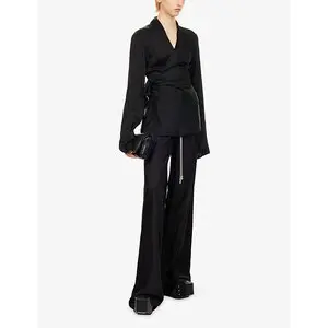 Rick Owens Laura Wrap-round Satin Top