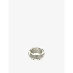 ANNIKA INEZ Large Elongated Ellipse Sterling-er Earrings - Silv