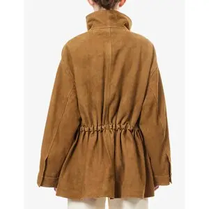 ROHE FRAMES Stand-collar Suede Bomber Jacket