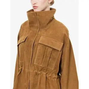 ROHE FRAMES Stand-collar Suede Bomber Jacket