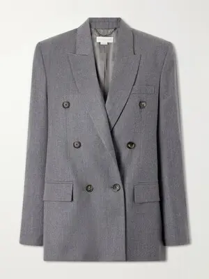 Stella McCartney Doubled-breasted Oversized Wool Blazer