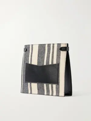 METIER Stowaway Striped Canvas Shoulder Bag