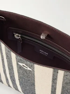 METIER Stowaway Striped Canvas Shoulder Bag