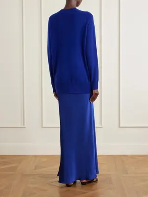 Christopher Esber Monument Cashmere And Silk-satin Maxi Dress