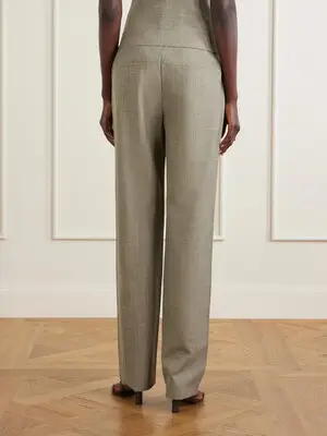 Christopher Esber Banyan Wool-blend Straight-leg Pants